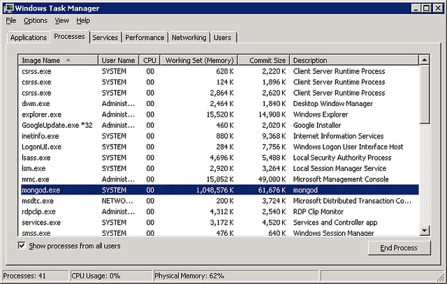 Limit Mongodb Memory Use On Windows Without Virtualization Captain 2971