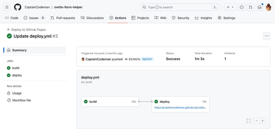 Deploy A Sveltekit App To Github Pages Captain Codeman 7741