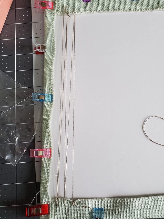 How to frame your own Cross-Stitch using the Lacing Method | Thread Bare