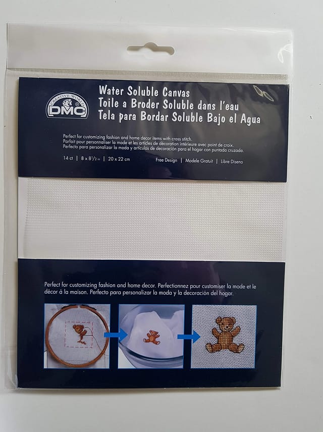 Stitching onto a Garment using Water Soluble Canvas | Thread Bare