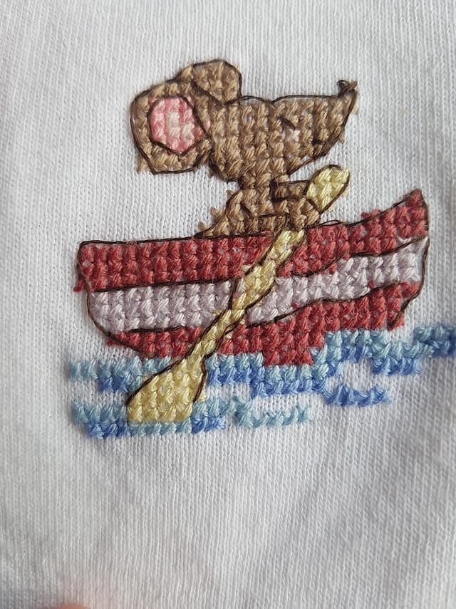 Stitching onto a Garment using Water Soluble Canvas | Thread Bare